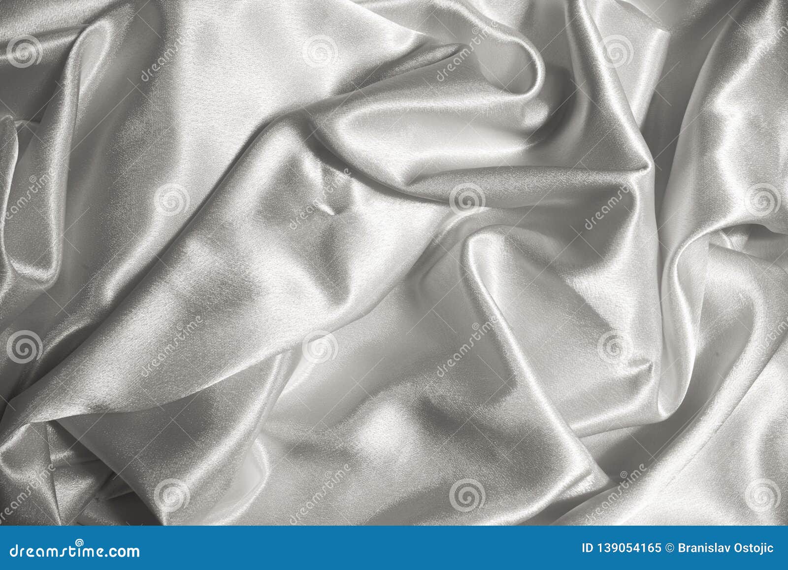 White Fabric Satin Pattern Abstract Background Studio Shot Stock Image ...