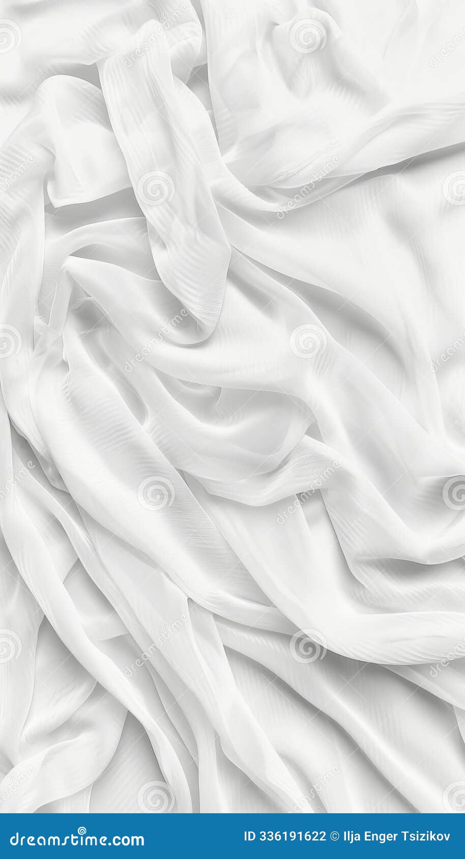 White Fabric Texture Background, Draped Cloth, Wavy Smooth Silk ...