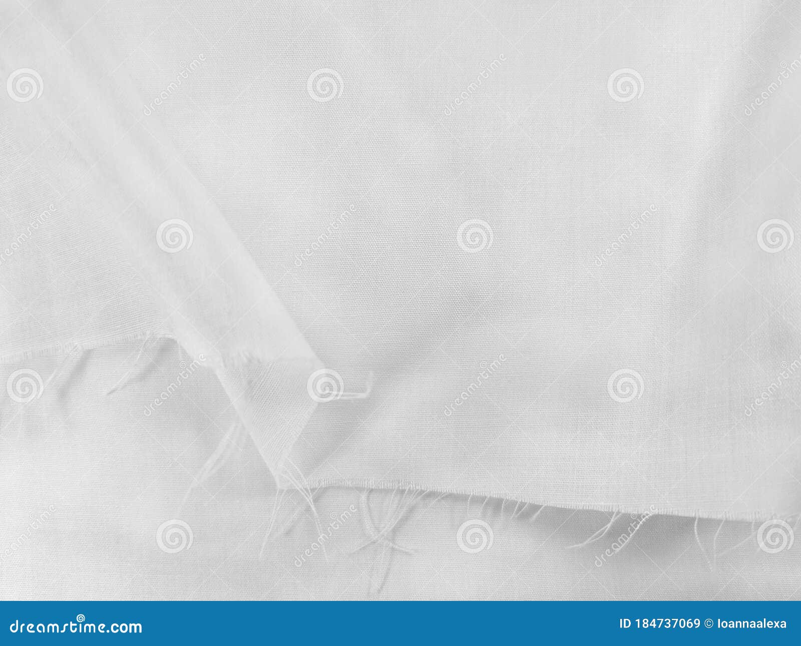 White Fabric Texture with Ripped Cutting Side Stock Image - Image of ...