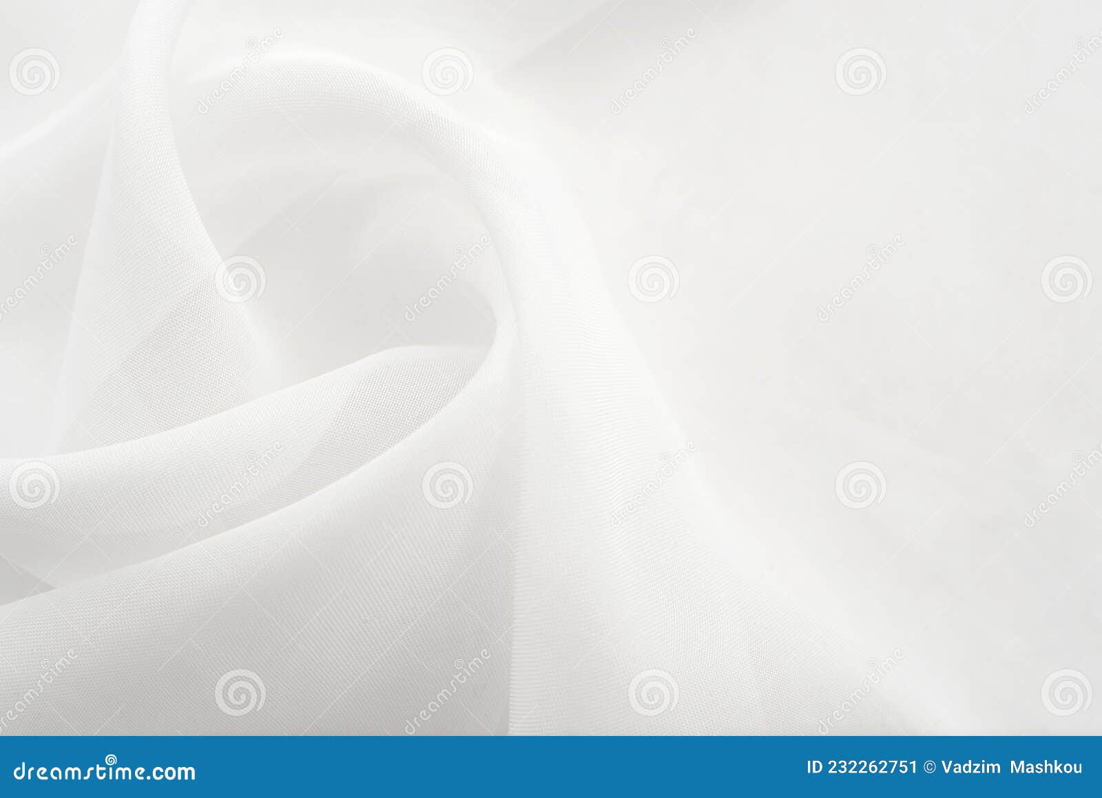 White Fabric Texture. Waves and Pleats Stock Image - Image of fashion ...