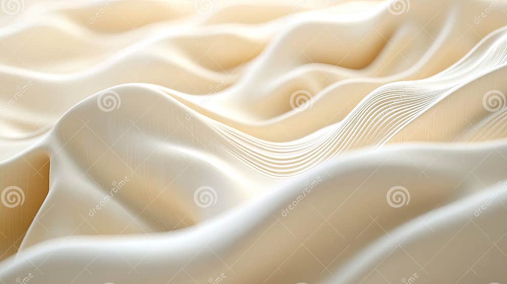 A White Fabric with a Wave Pattern. Quality Stock Illustration ...