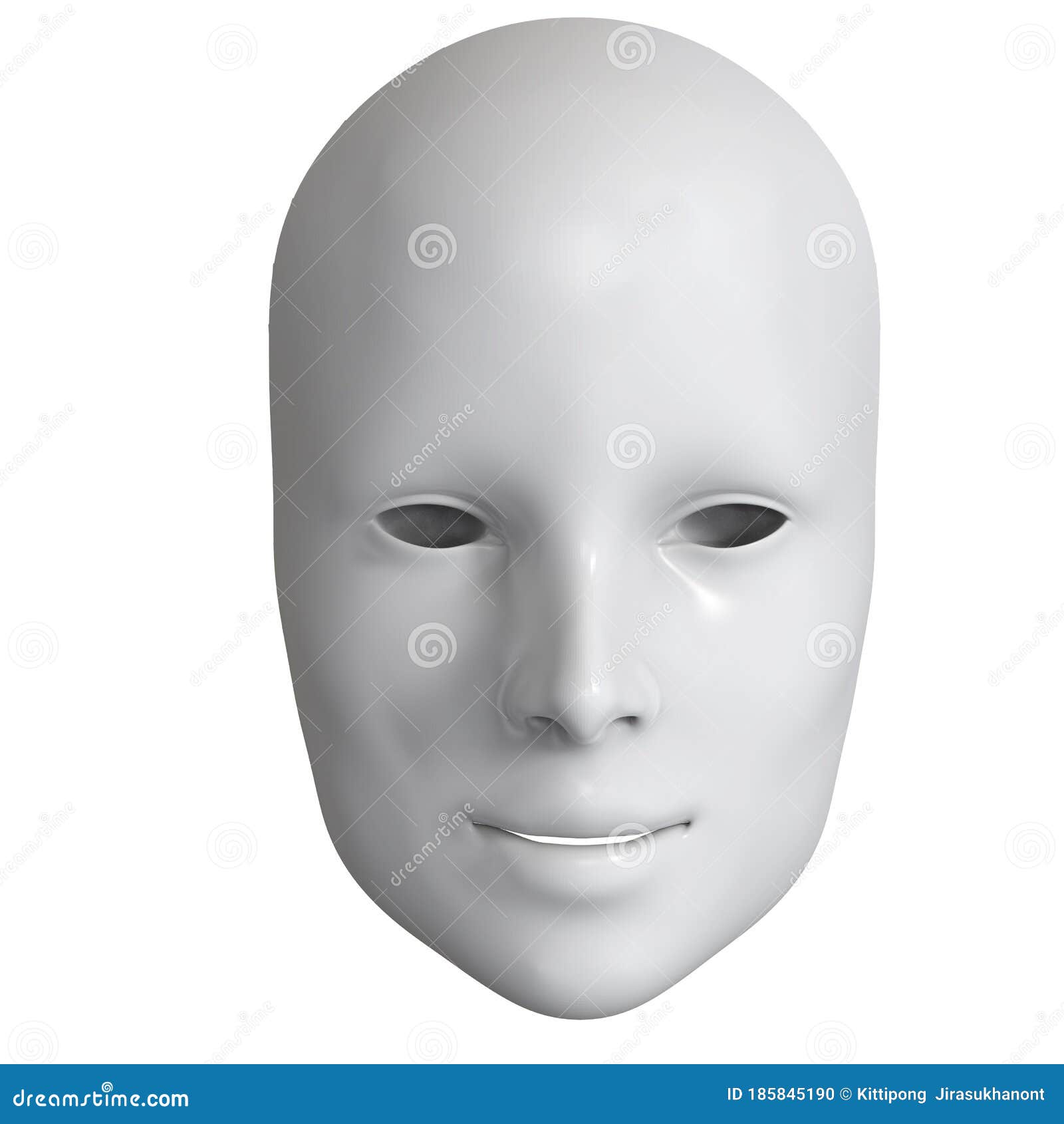 White face mask isolated stock illustration. Illustration of disguise ...
