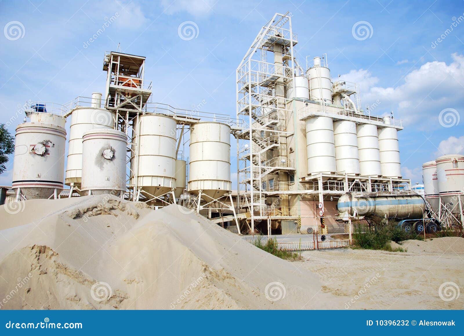 White factory stock photo. Image of white, engineering - 10396232