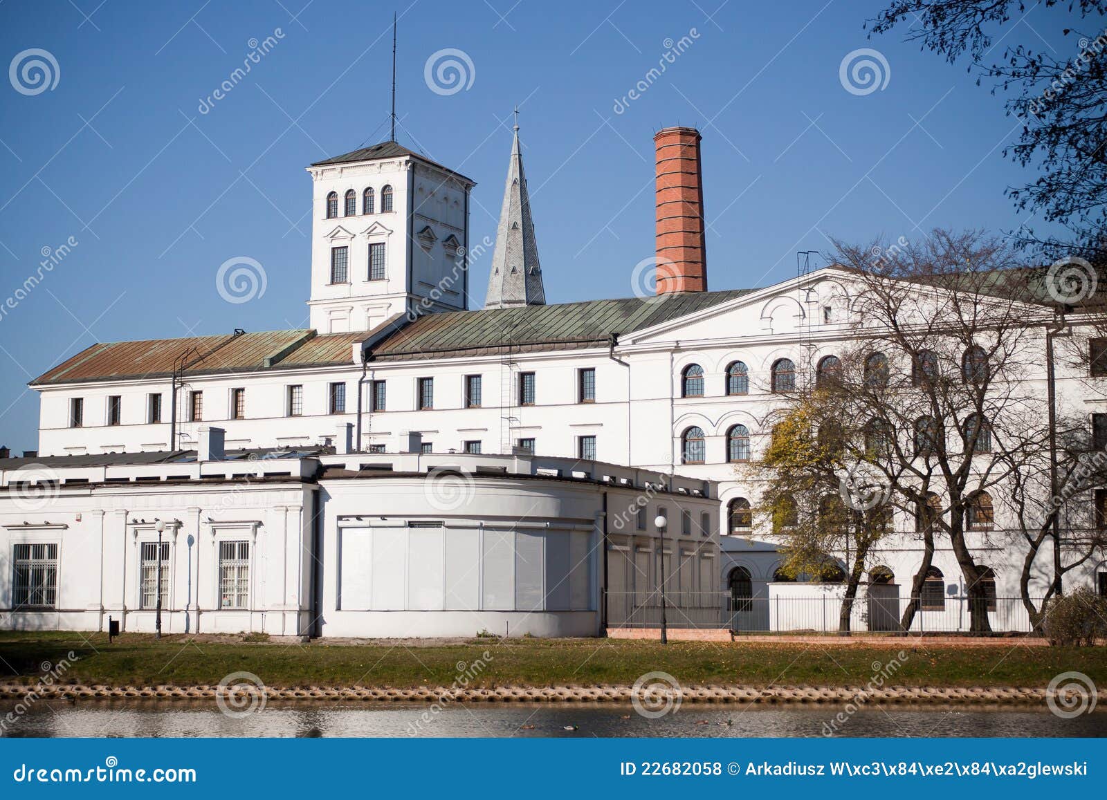 White Factory in Lodz, Poland Stock Photo - Image of classicist, poland ...
