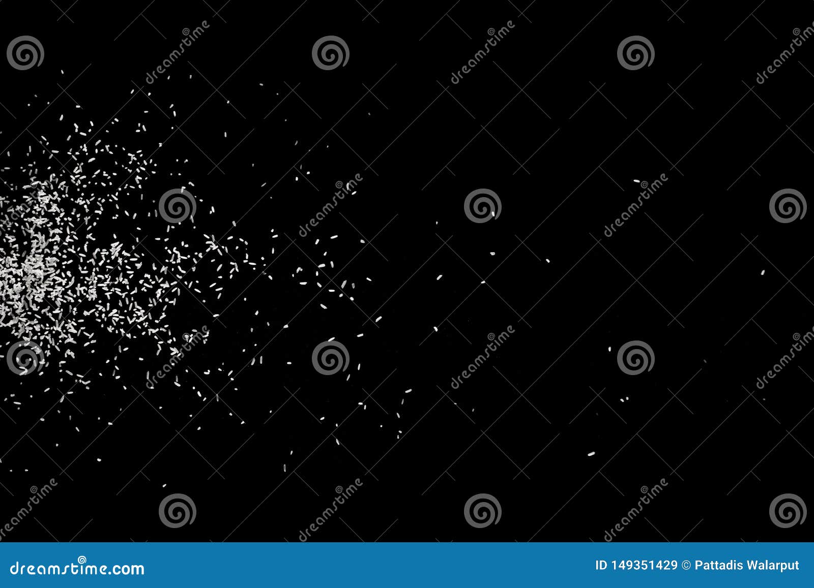White Falling Particles Round Shape on Black Backround.Glowing Blizzard ...