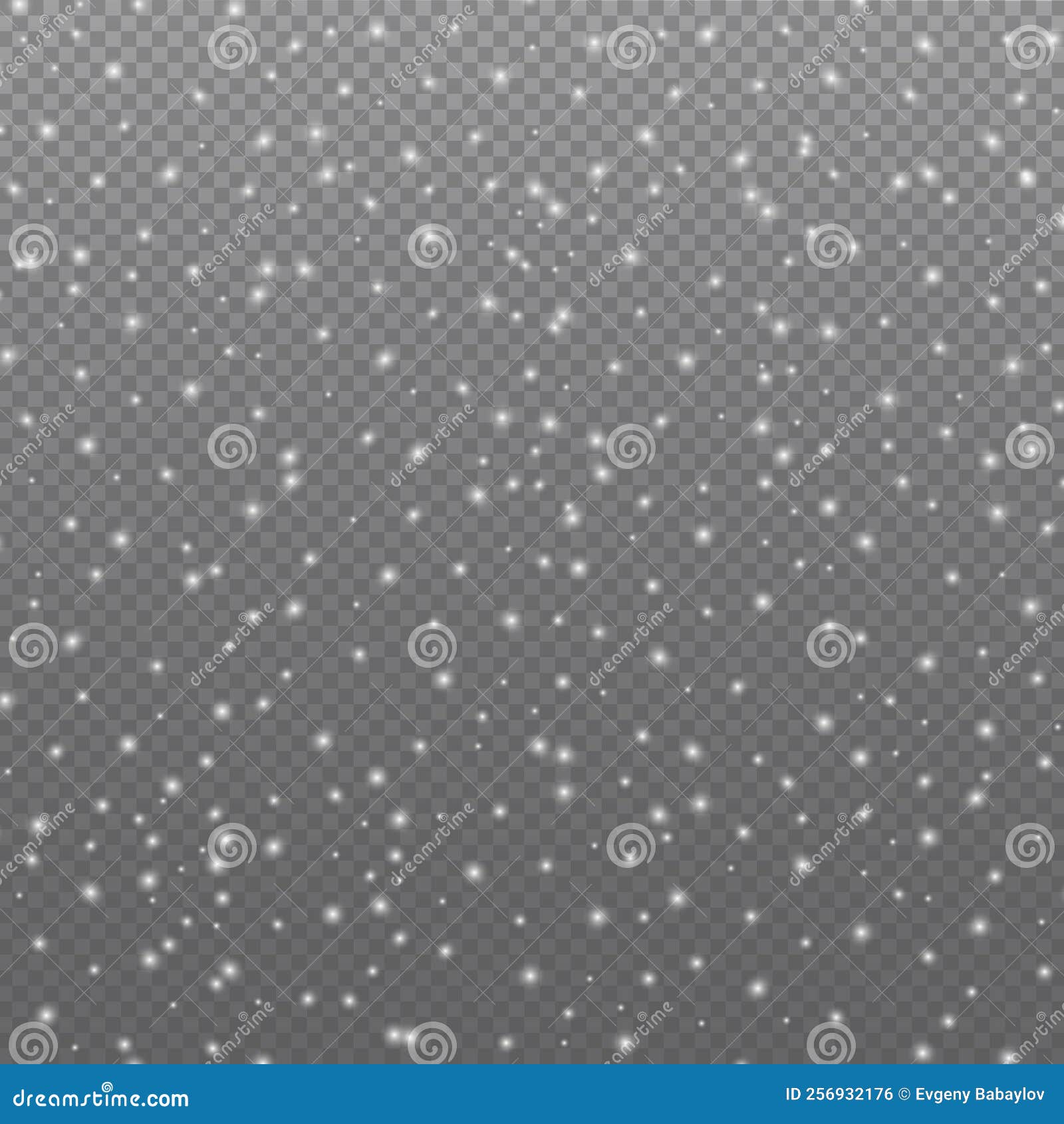 White Falling Snow on Transparent Background - Illustration Stock ...