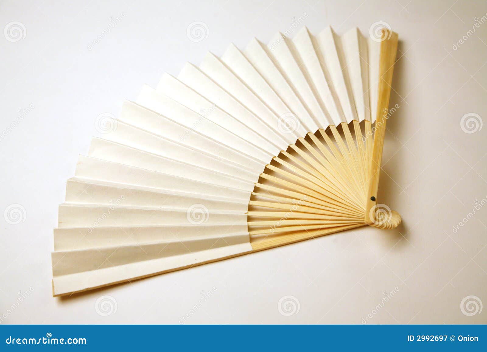 White fan stock image. Image of manual, cool, folding - 2992697