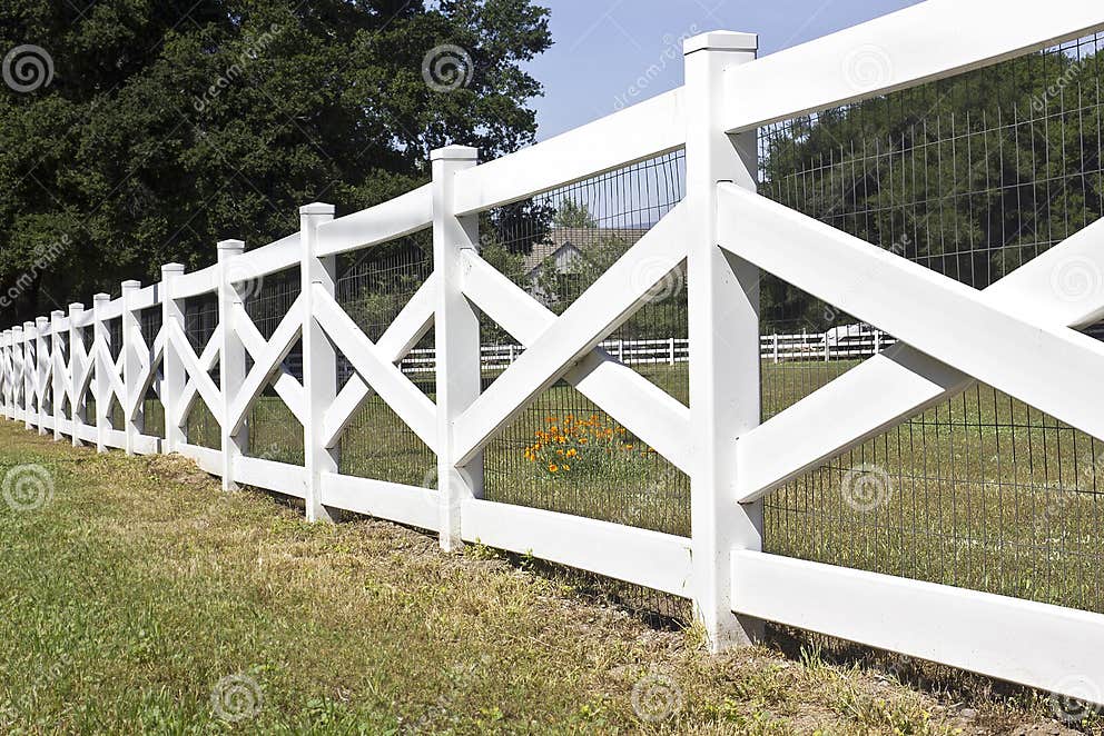 White Fence stock photo. Image of frame, picket, build - 24723968