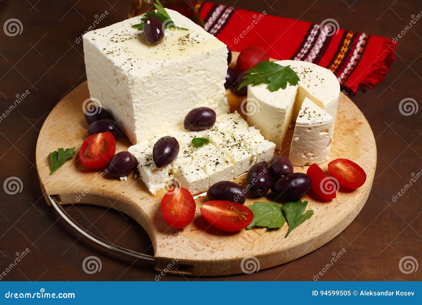 White feta cheese stock image. Image of oregano, medeterranean - 94599505
