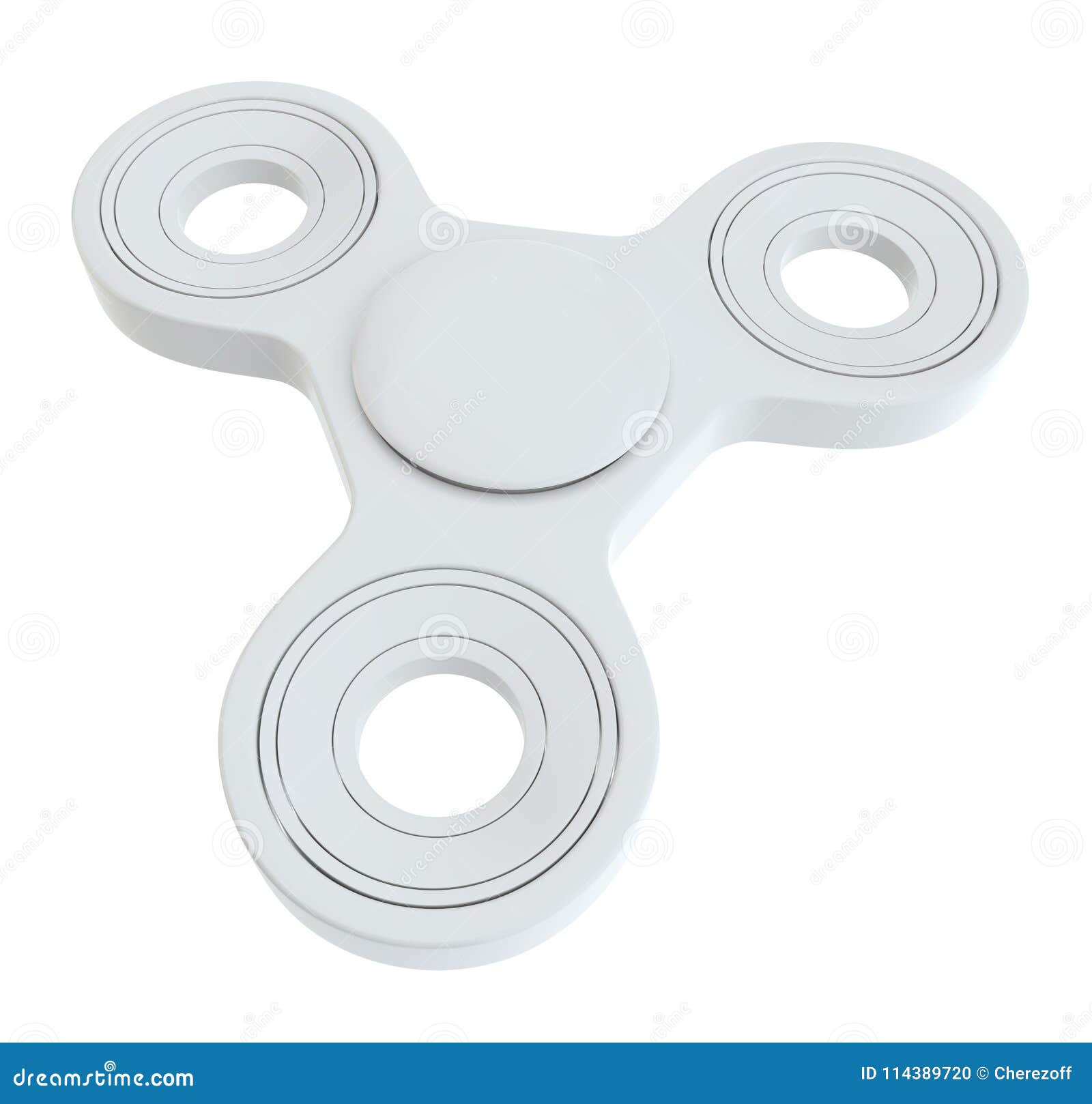 White Fidget Spinner stock illustration. Illustration of spin - 114389720