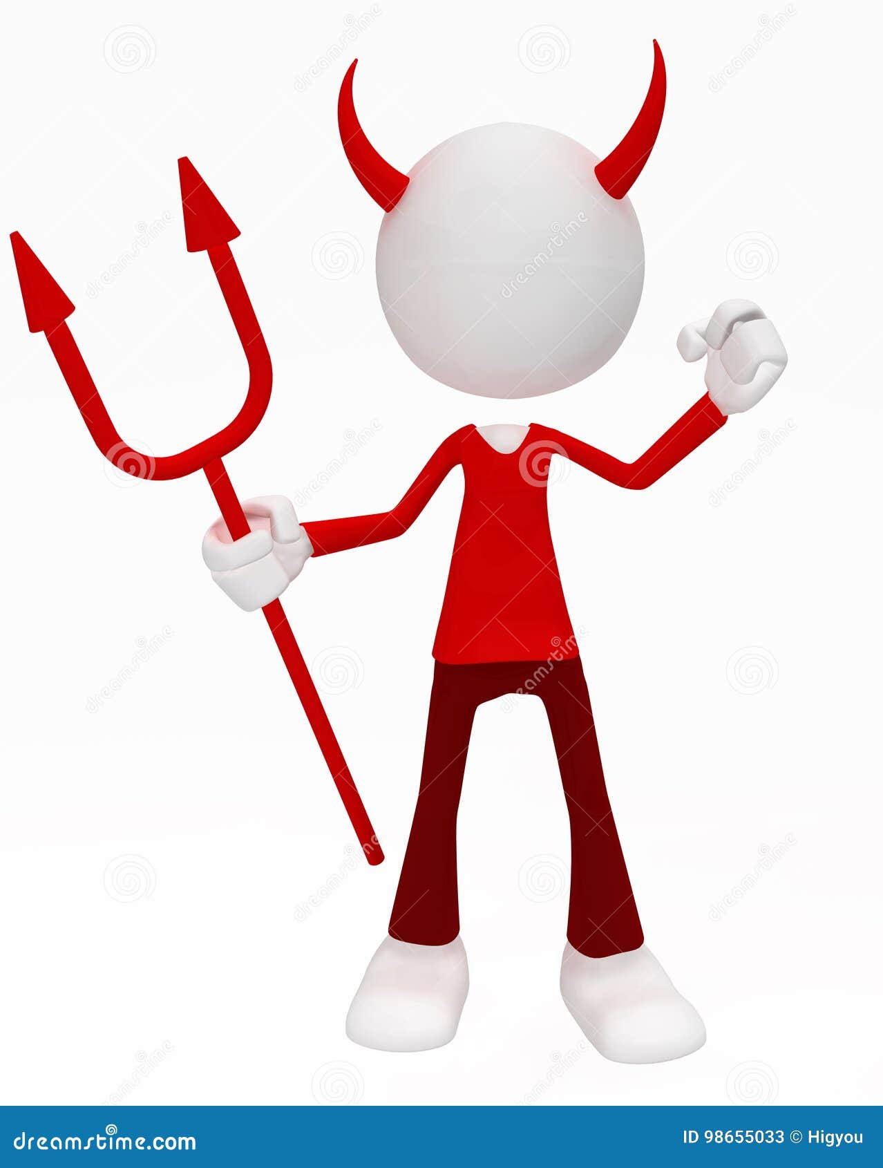 White Figure Devil Costume stock illustration. Illustration of cartoon ...