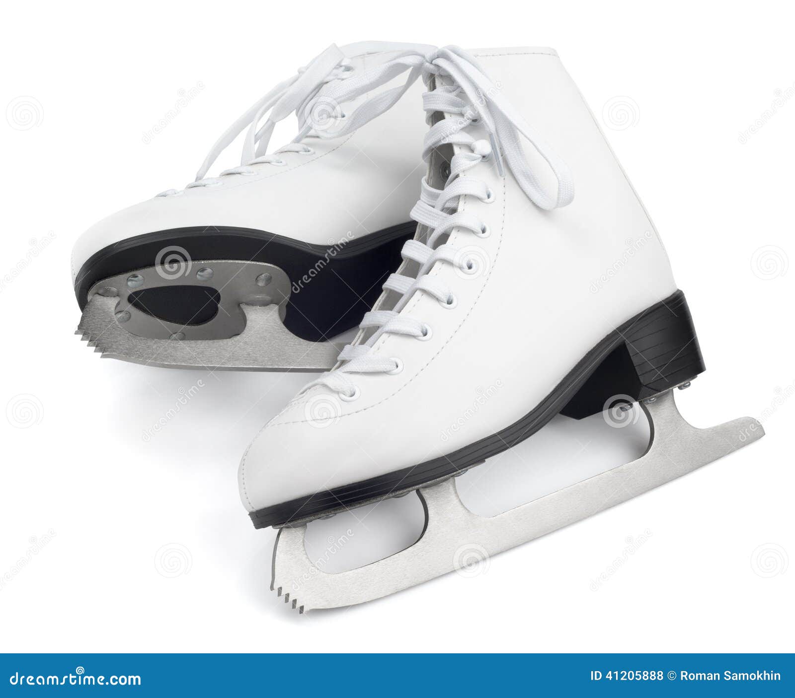 White figure skates stock photo. Image of exercise, objects - 41205888