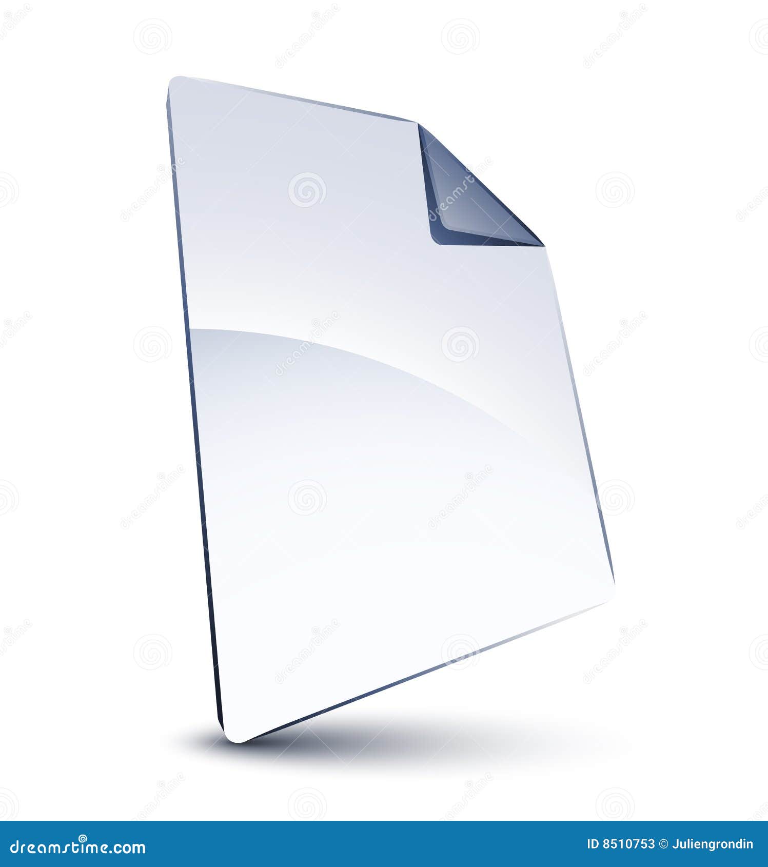 White file stock vector. Illustration of file, computer - 8510753