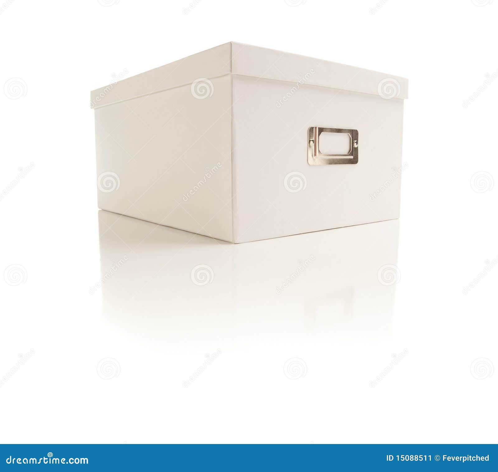 White File Box Isolated on Background Stock Image - Image of close ...