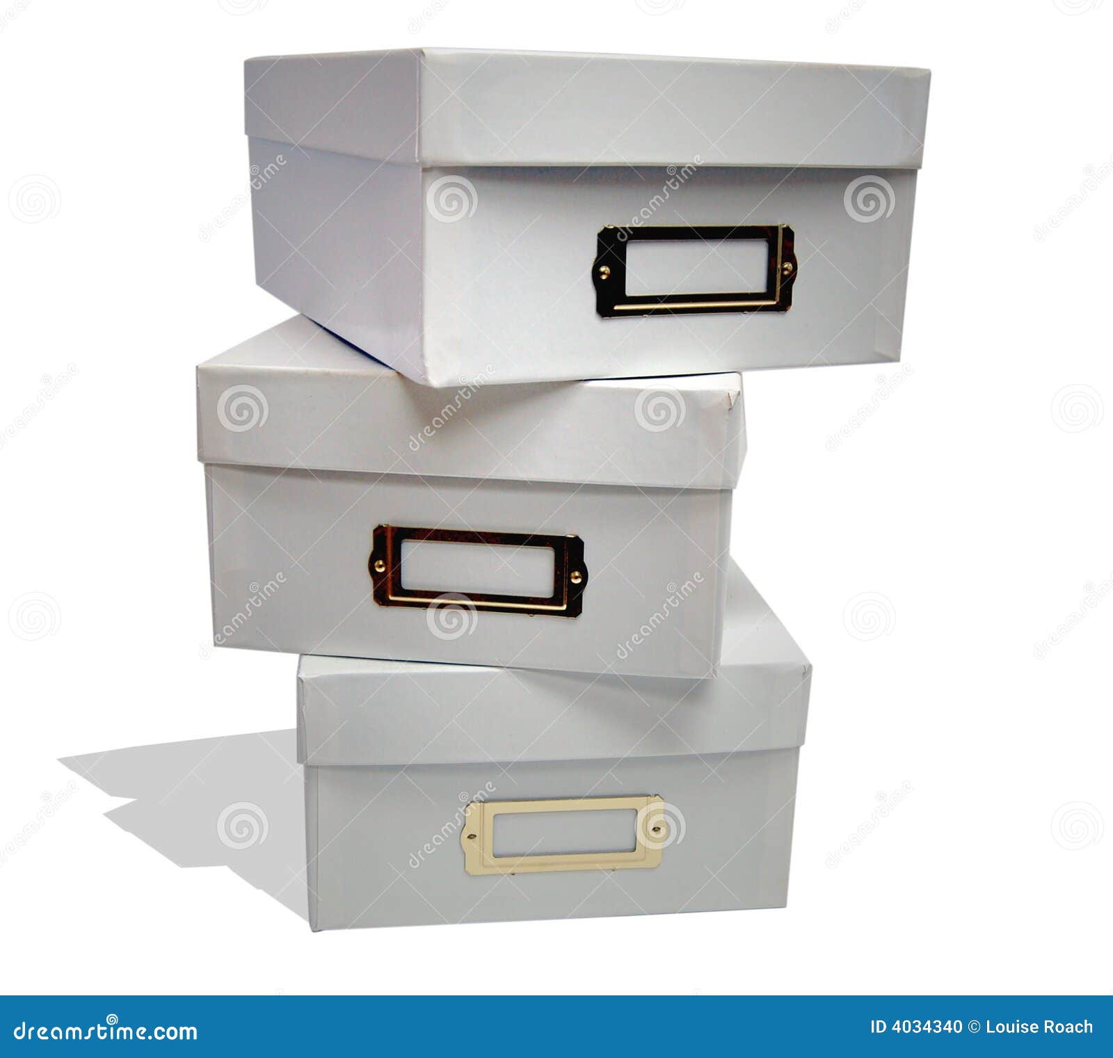 White File Boxes stock photo. Image of home, labeled, office - 4034340