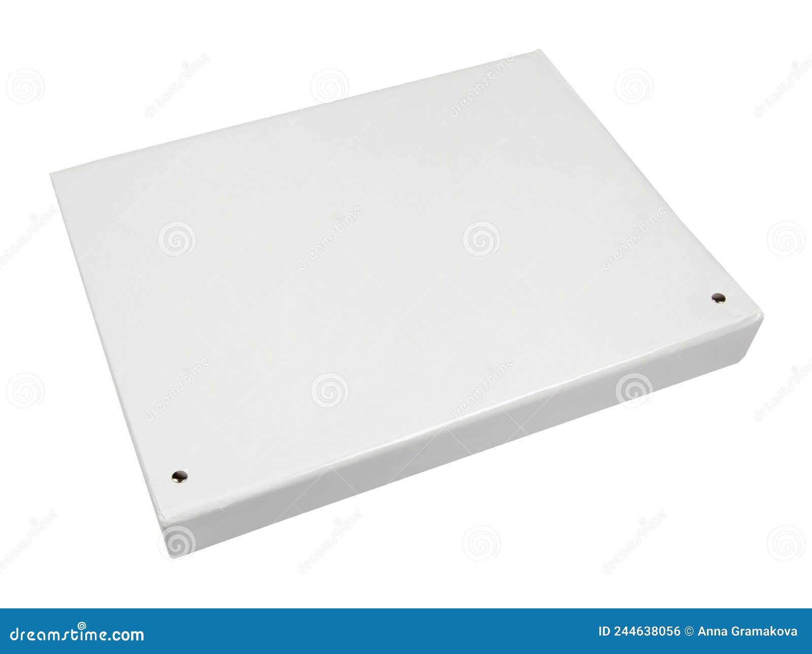 White File Folder Isolated on White Stock Photo - Image of stationary ...