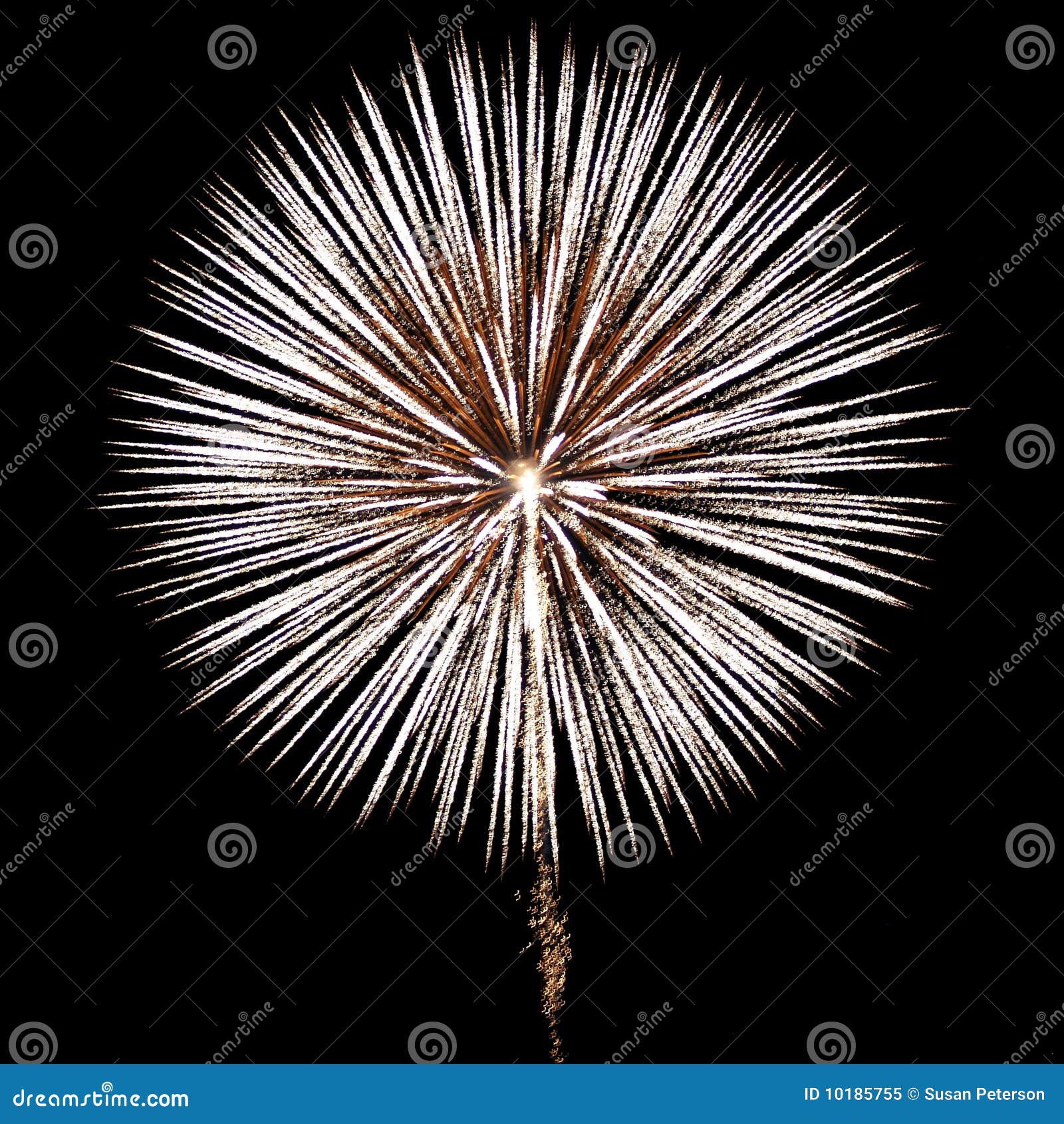 White Fireworks stock image. Image of birthday, night - 10185755