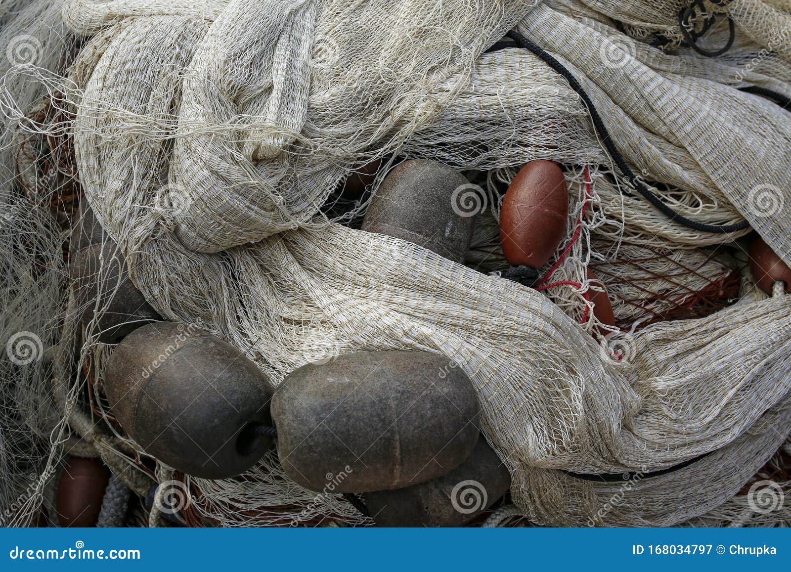 White Fishing Nets Background Stock Image - Image of drying, white ...