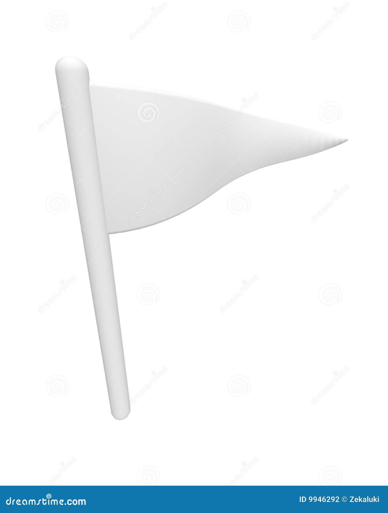 White Flag stock illustration. Illustration of symbol - 9946292