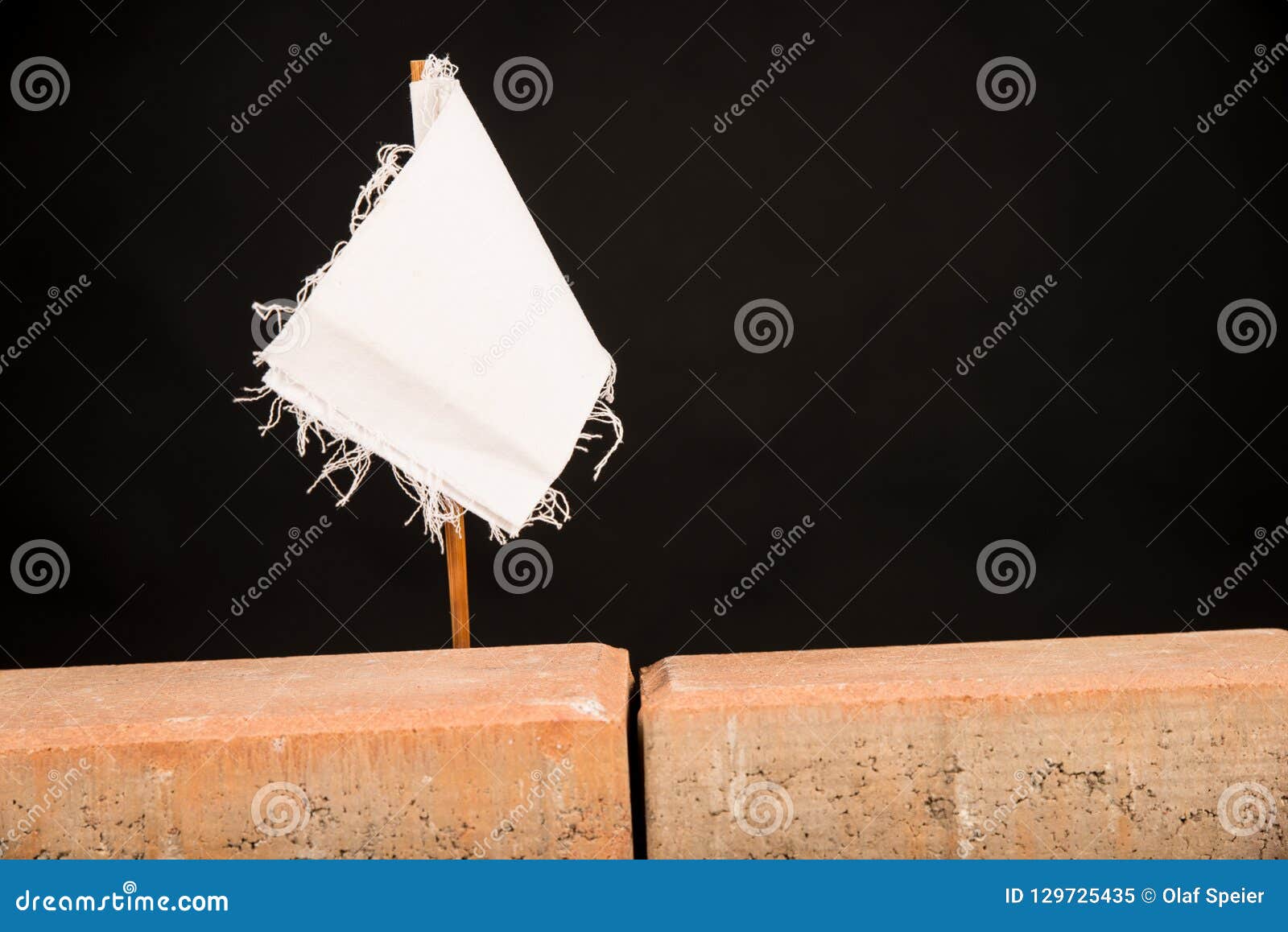 White flag concept stock image. Image of conflict, frustration - 129725435