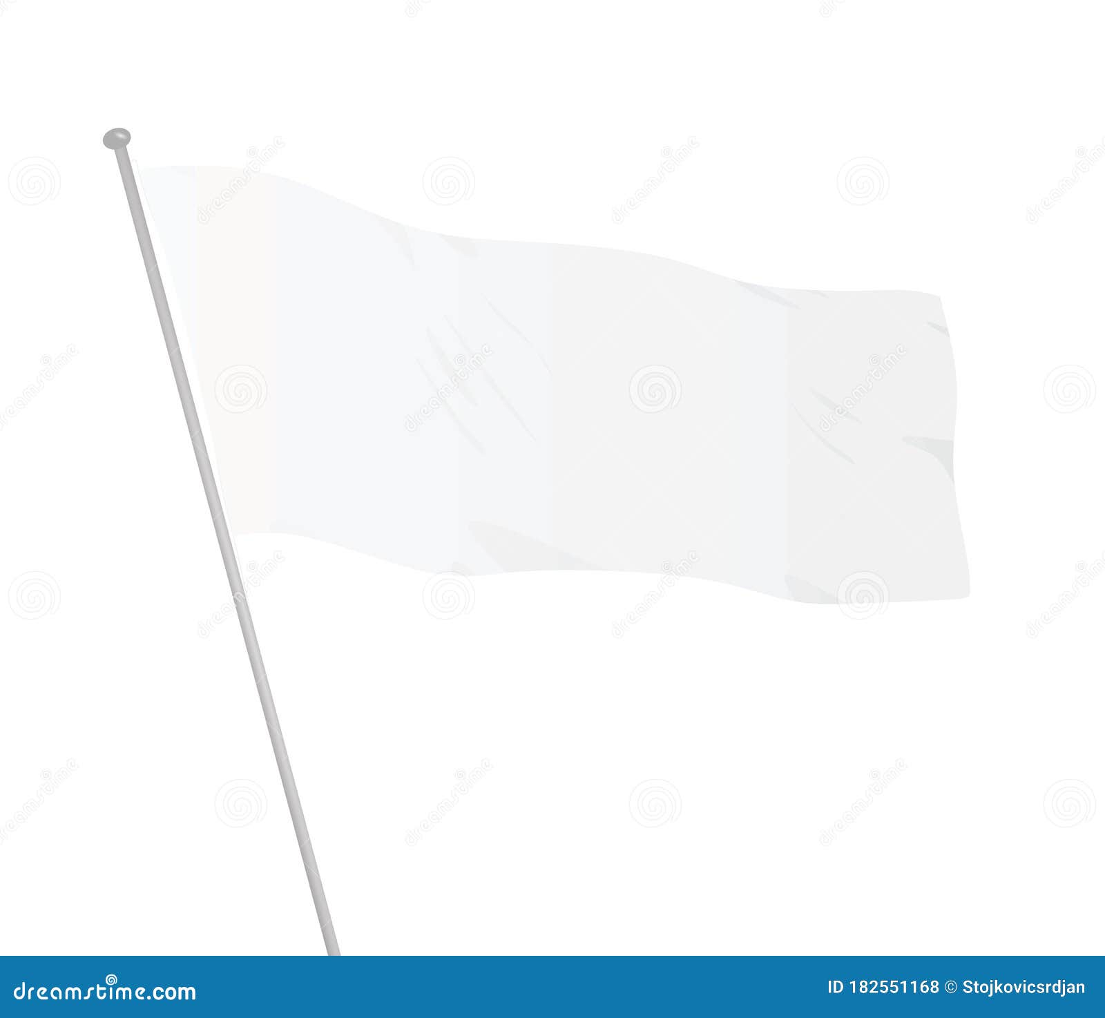 White flag template stock vector. Illustration of banner - 182551168
