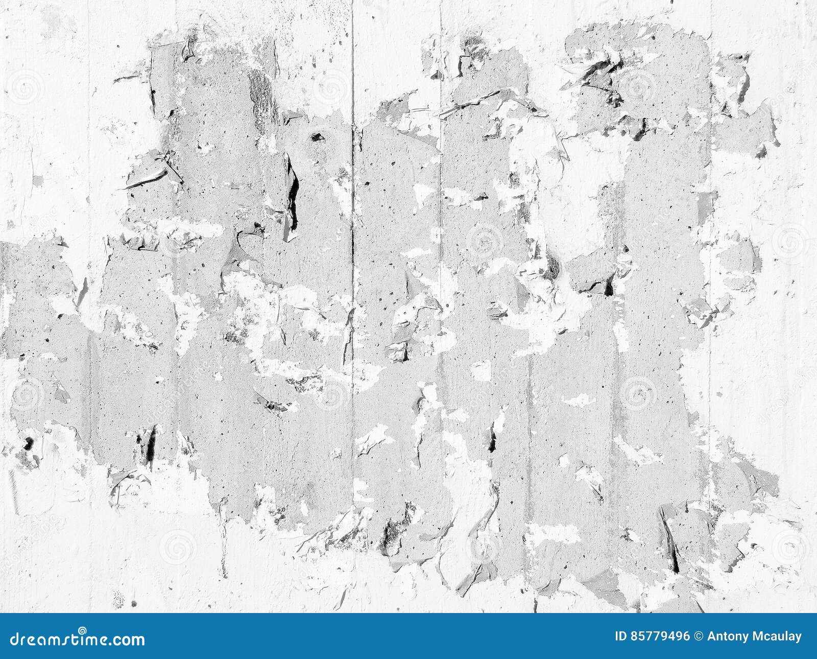 White Flaky Paint on Concrete Texture Stock Photo - Image of crack ...