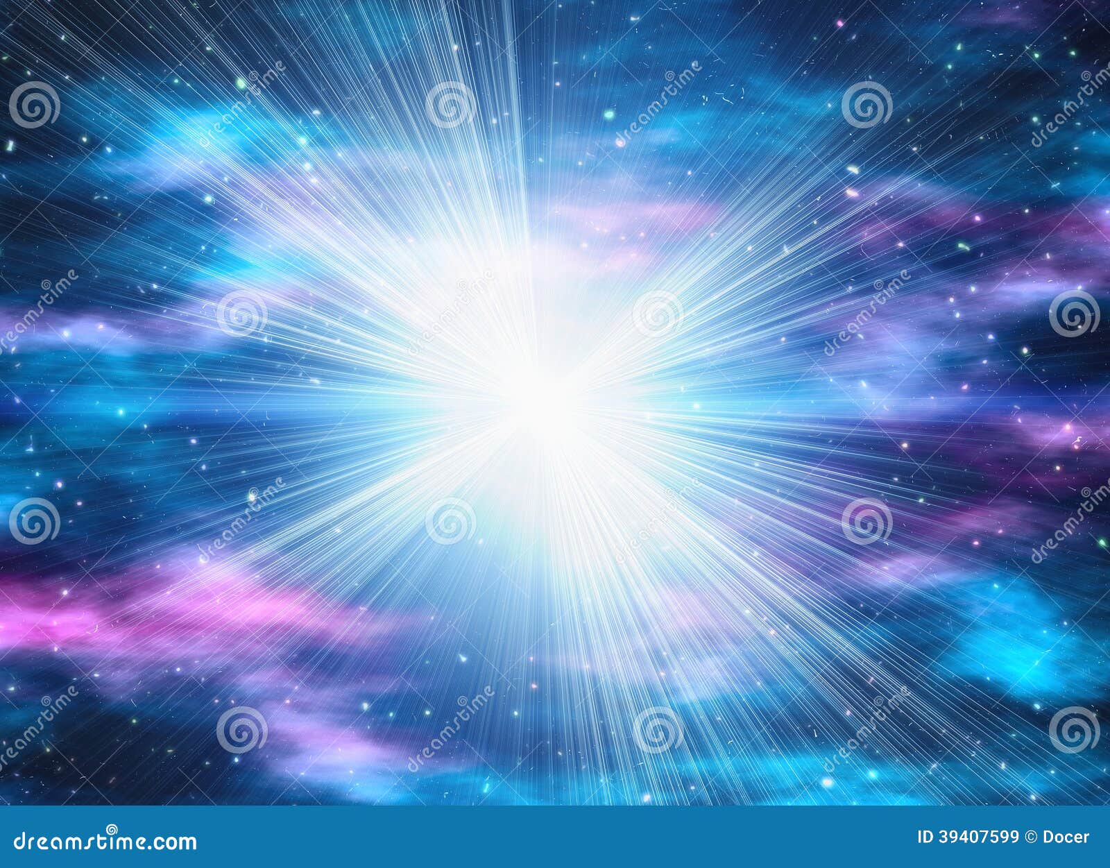 White Flash on a Blue Backgrounds Stock Illustration - Illustration of ...