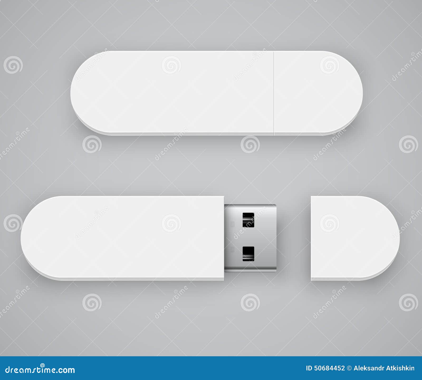 White flash drive stock vector. Illustration of card - 50684452