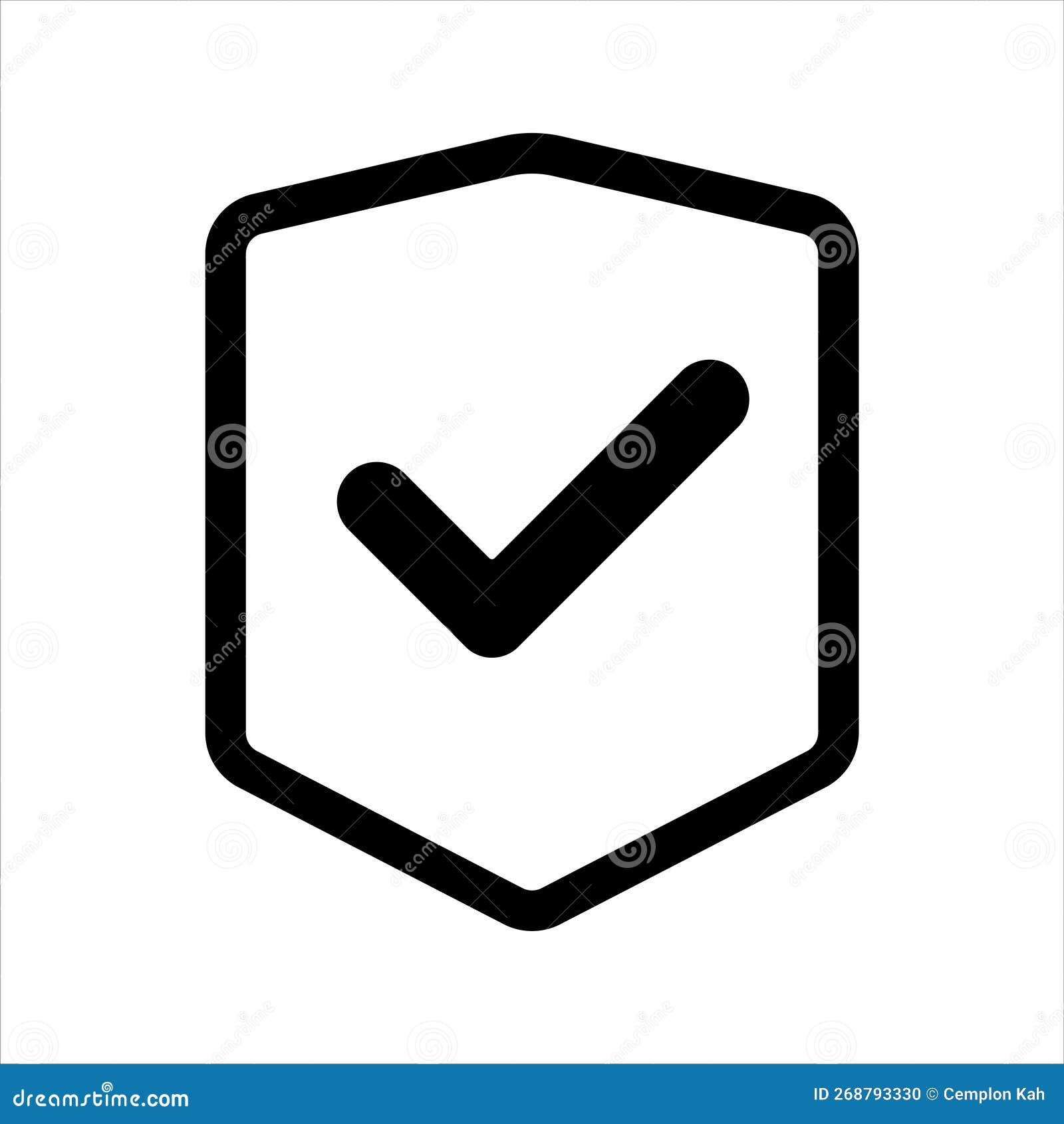 White Flat Checkbox stock vector. Illustration of templates - 268793330