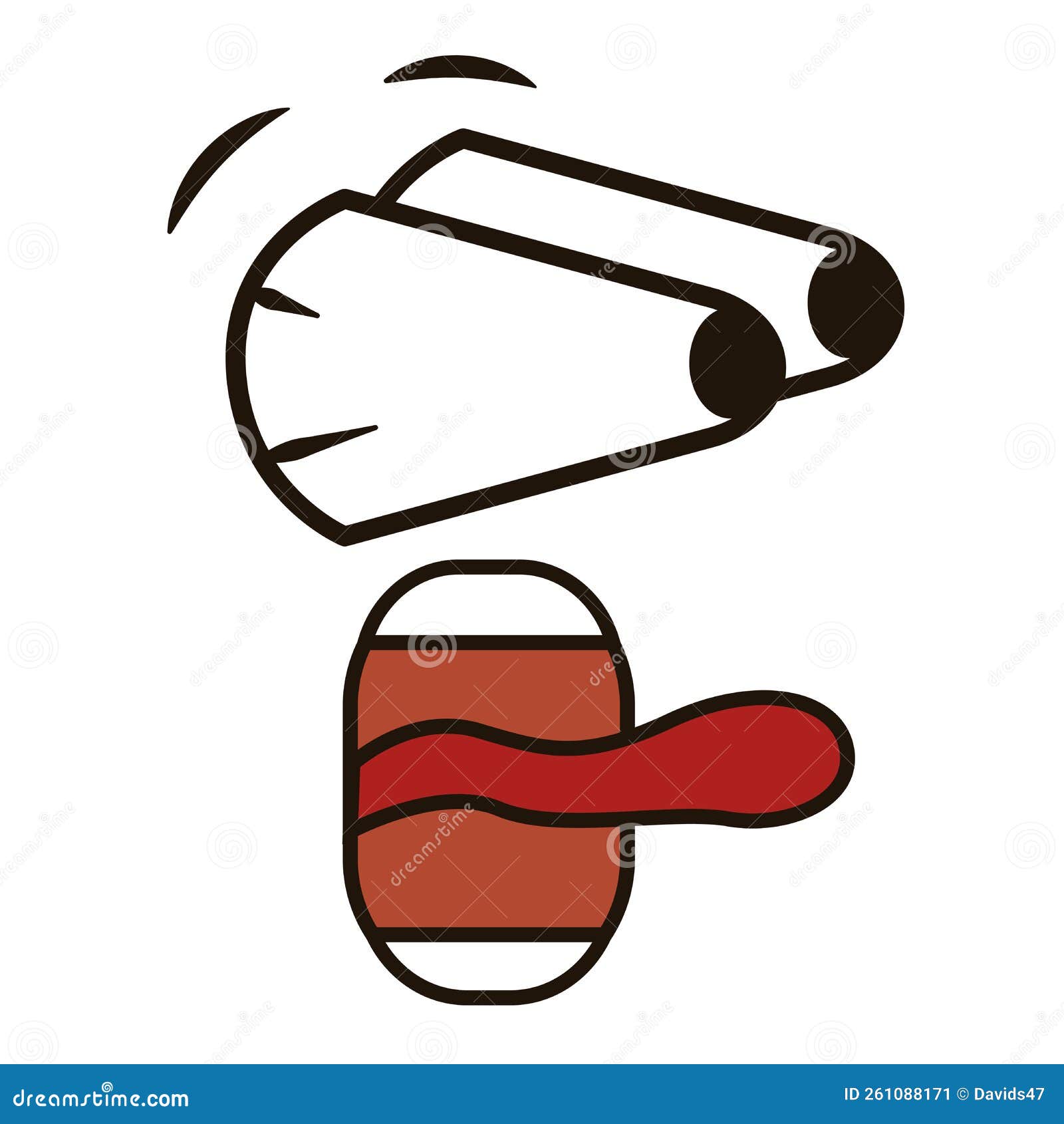 White Flat Surprised Face Avatar Expression Vector Stock Vector ...