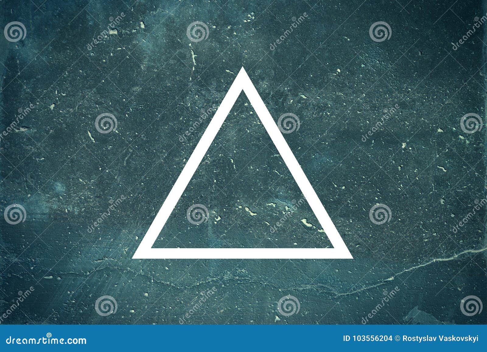 White Triangle on Dark Background Stock Photo - Image of cement ...