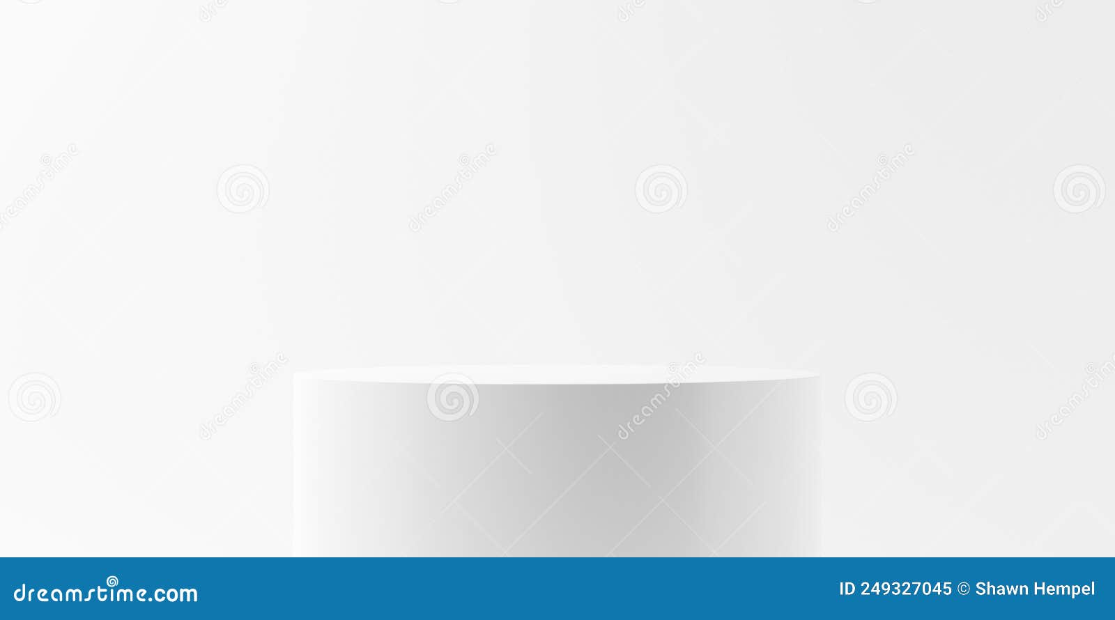 White Floating Empty, Blank Dais, Podium or Platform in Front of White ...