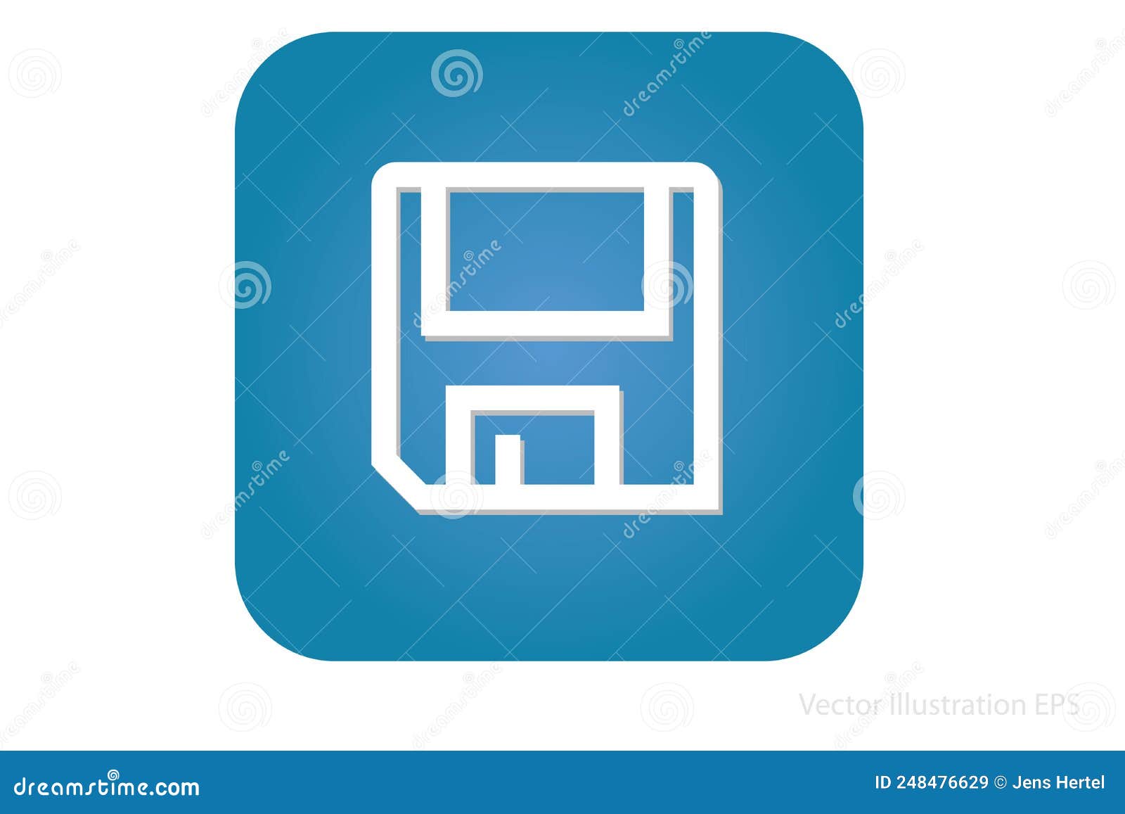 Floppy Disc Symbol Vector Illustration Stock Vector - Illustration of ...