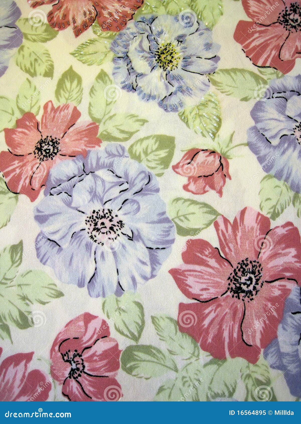 White floral fabric stock image. Image of blooming, blue - 16564895