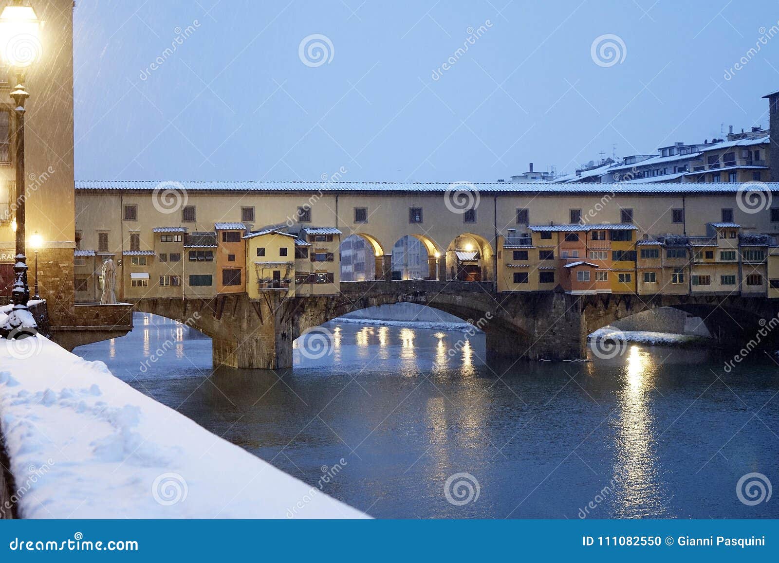Florence ,italy Under the Snow Stock Photo - Image of snow, weather ...