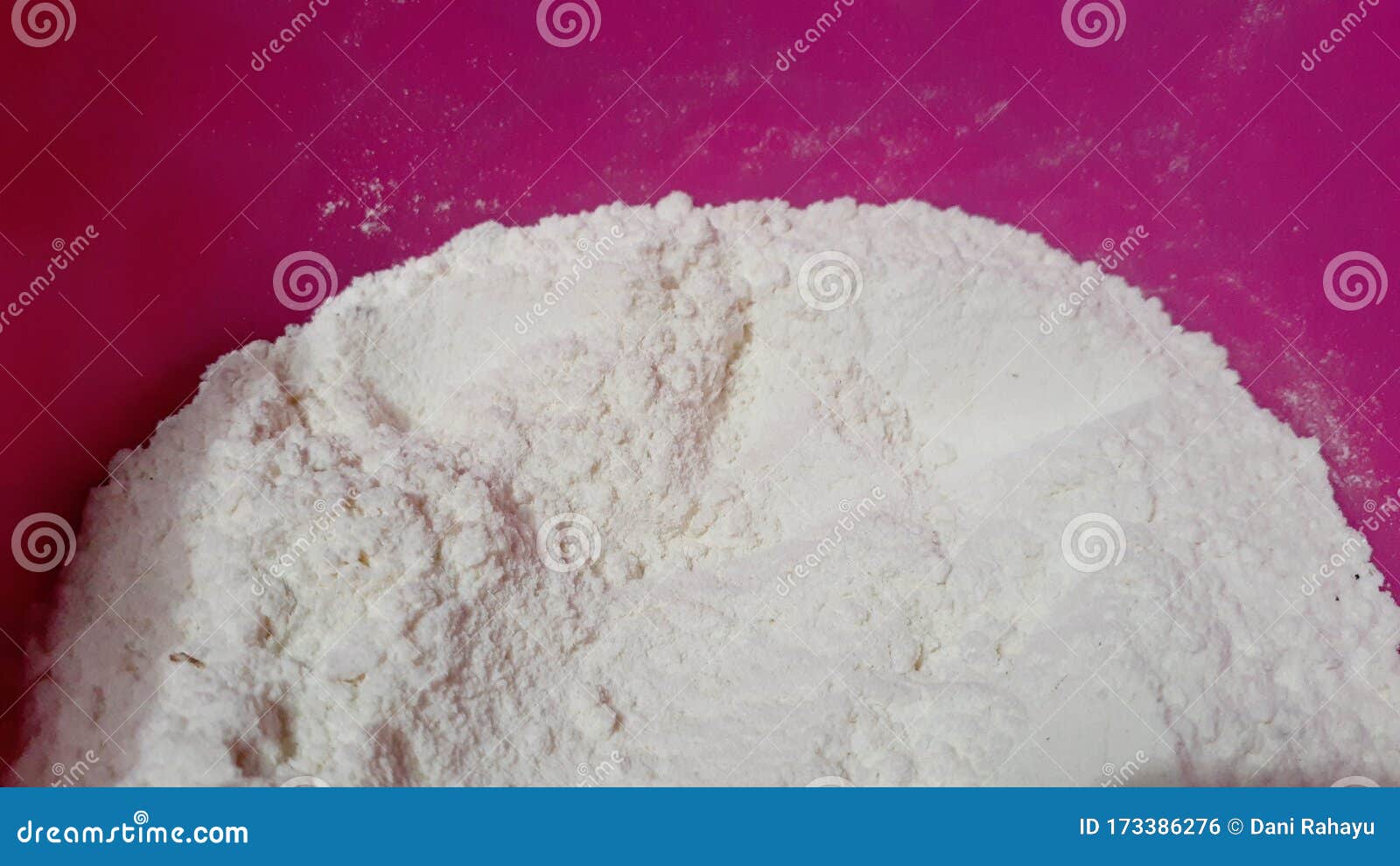 White flour in the basin stock photo. Image of plate - 173386276