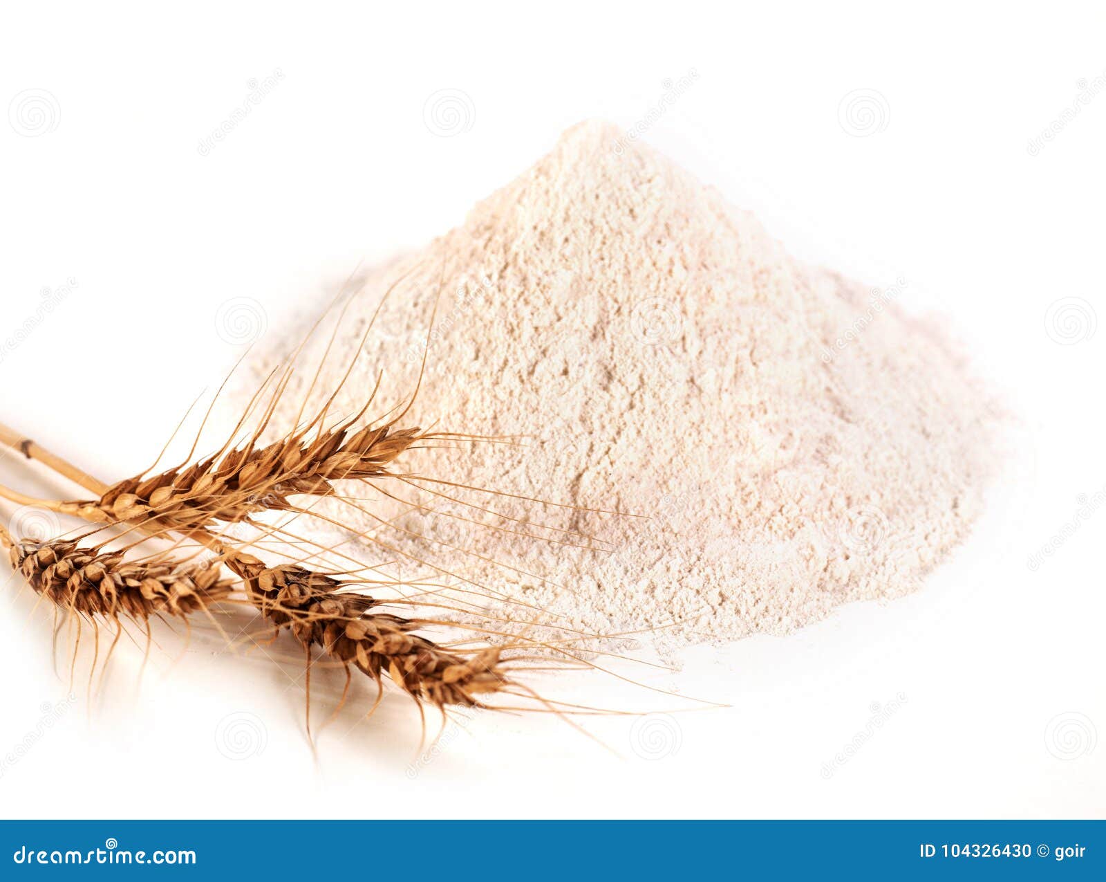 White flour stock photo. Image of organic, close, flour - 104326430