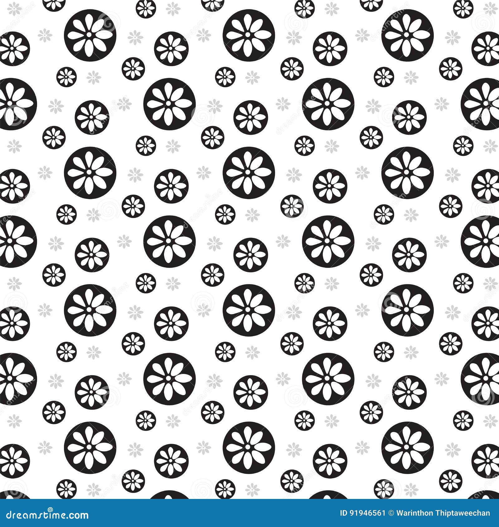 Black Silver Flower Pattern Stock Illustrations – 8,728 Black Silver ...