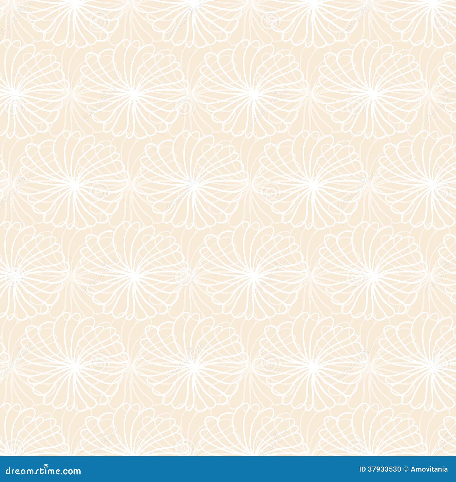 White Flower Pattern on Light Background Stock Vector - Illustration of ...