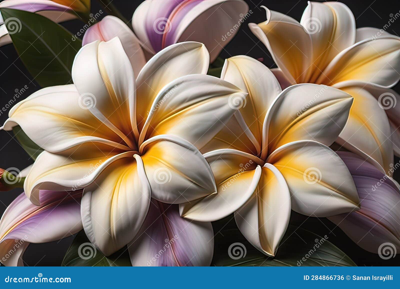 White Flower on a Solid Color Background. Ai Generative Stock Photo ...