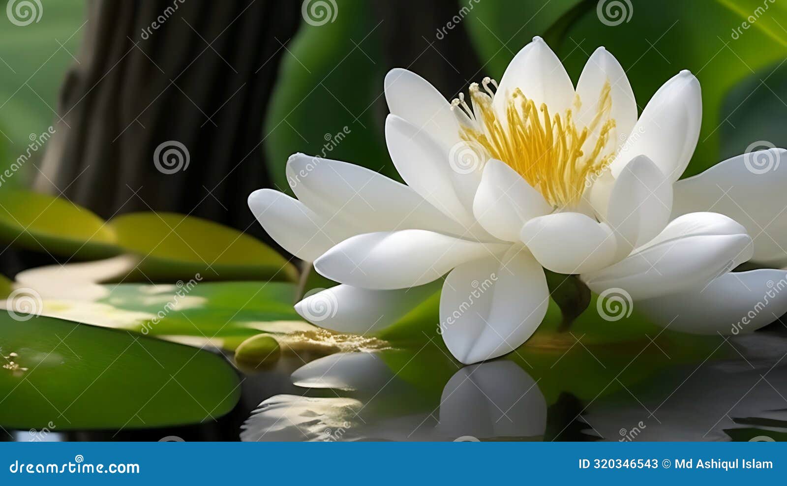 A White Flower with the Word Lily on it Stock Illustration ...