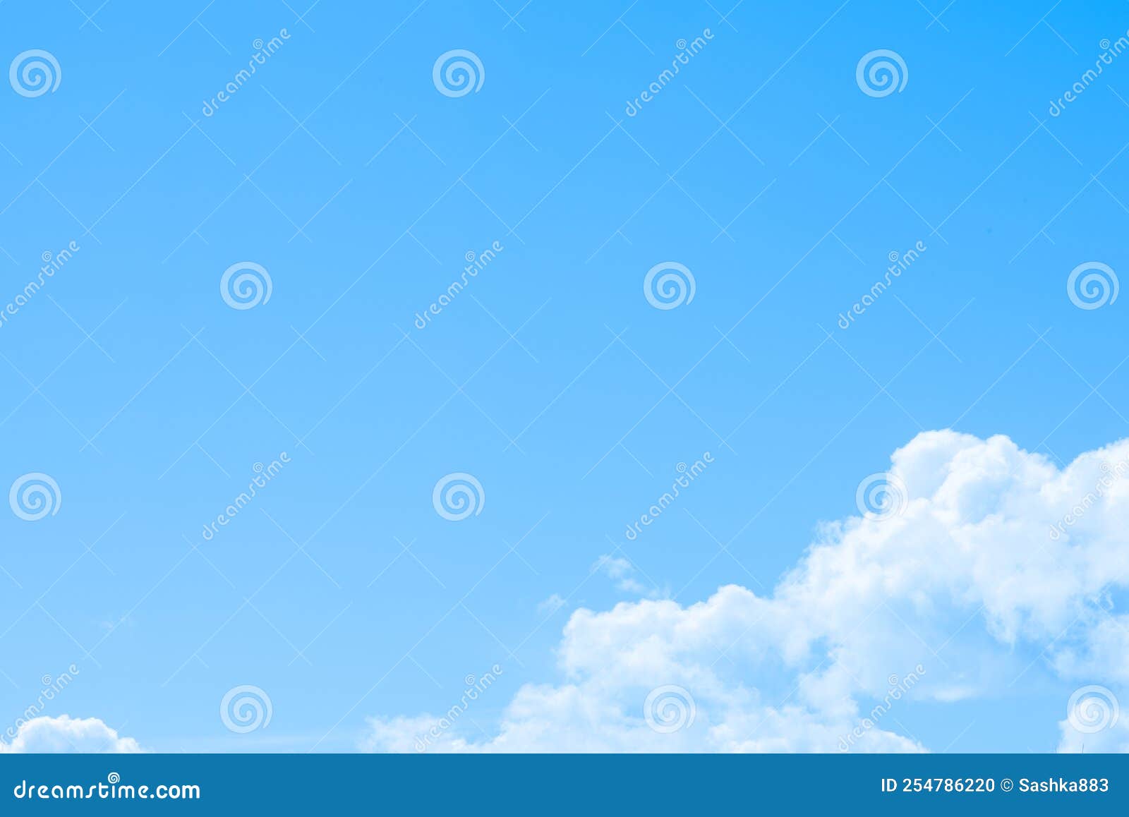 White Fluffy Clouds on the Blue Sky. Stock Photo - Image of wide, pure ...