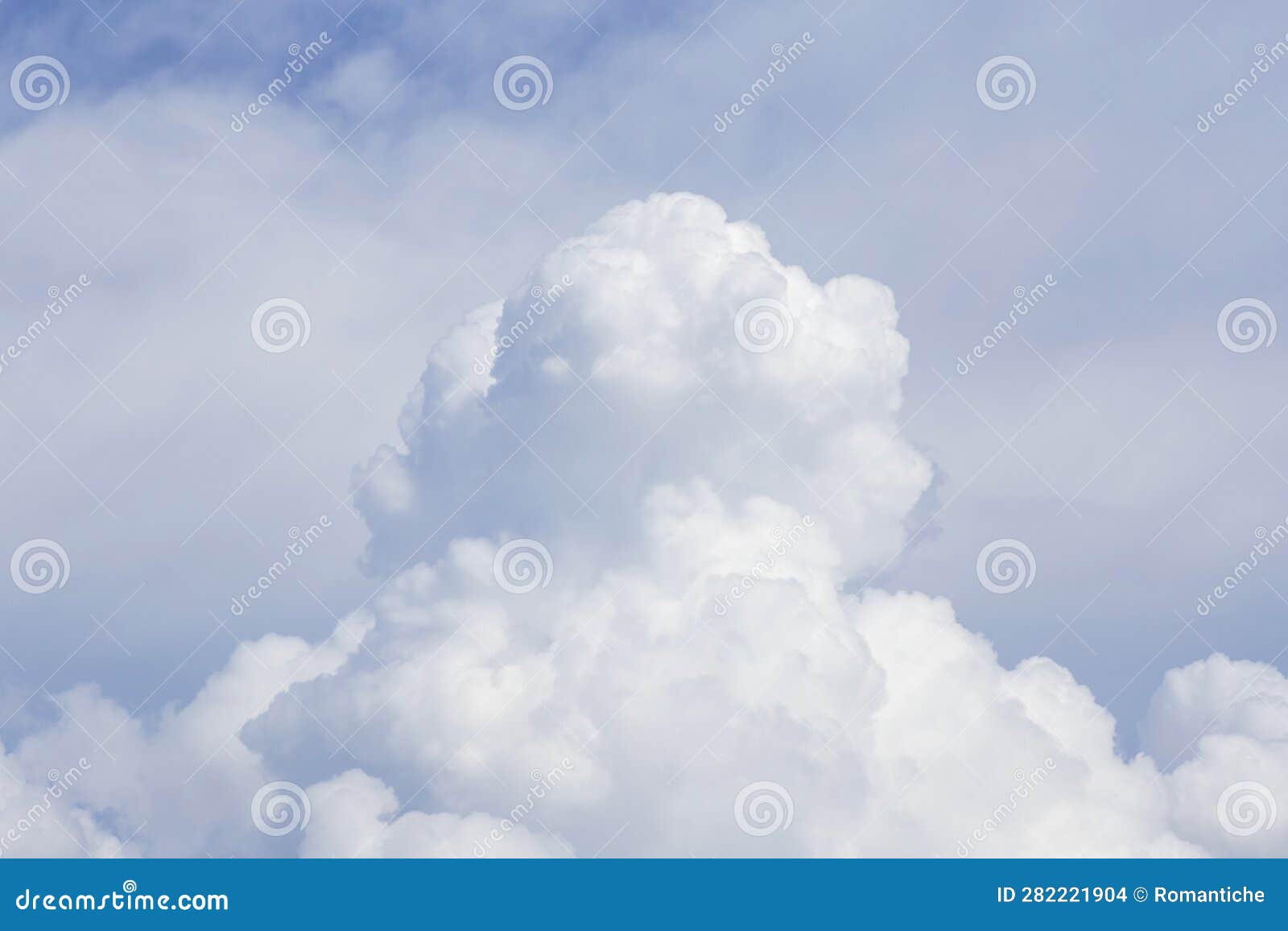 White Fluffy Rain Cloud in a Sky Stock Photo - Image of natural, fluffy ...