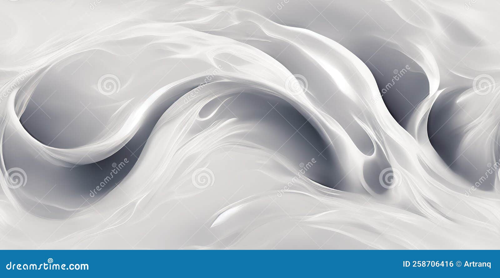 White Fluid Flows in a Stream, Seamless Texture Stock Illustration ...