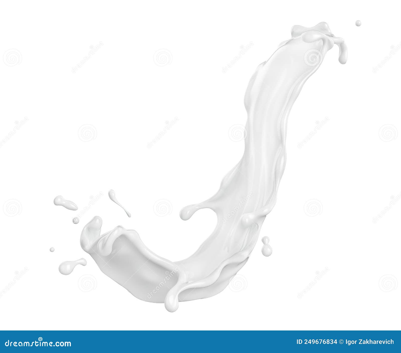 White Fluid Waves With Shadow Blue Background. Abstract Thaw Rounded ...