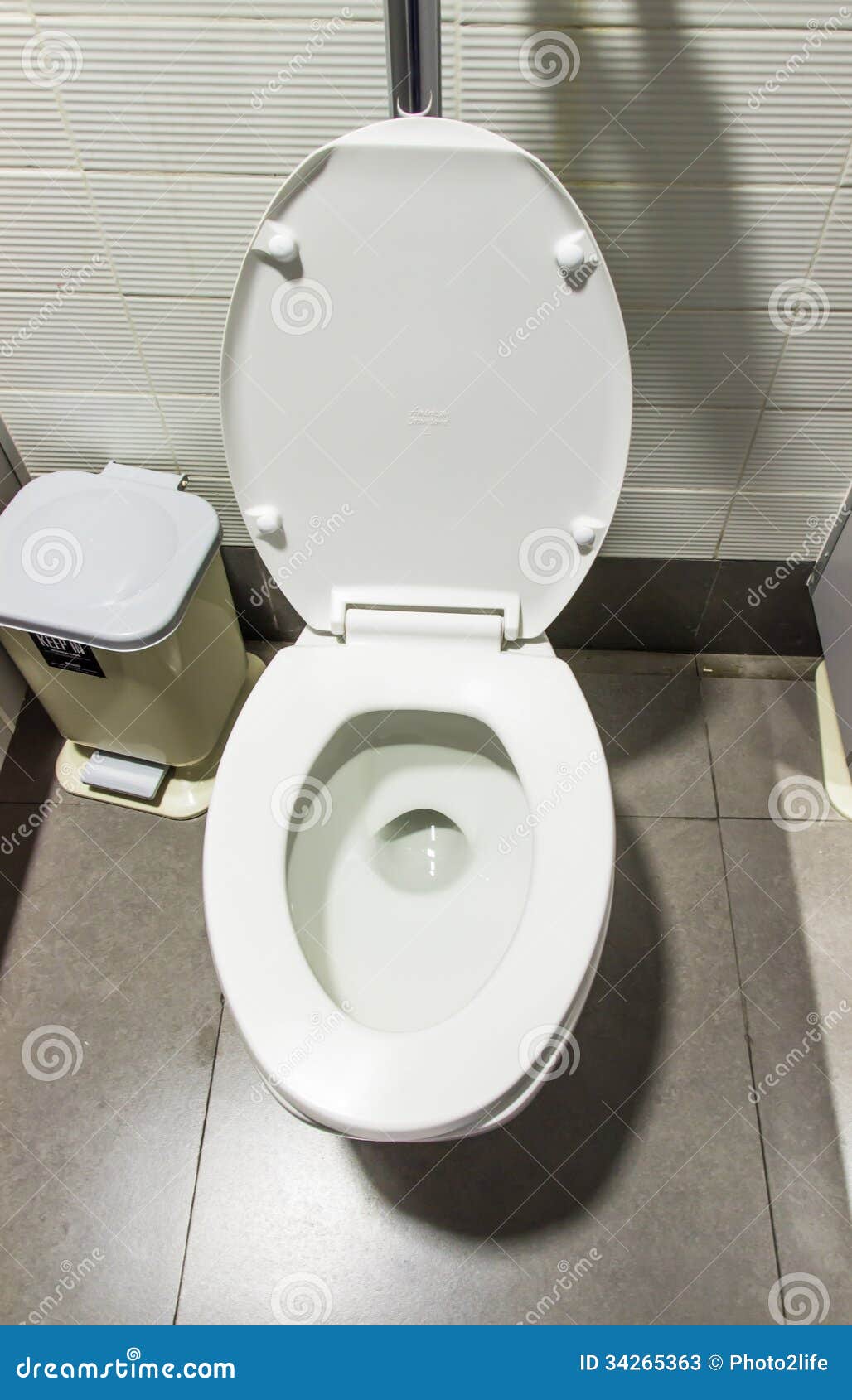 White Flush Toilet and Lavatory Pan Stock Image - Image of hygiene ...