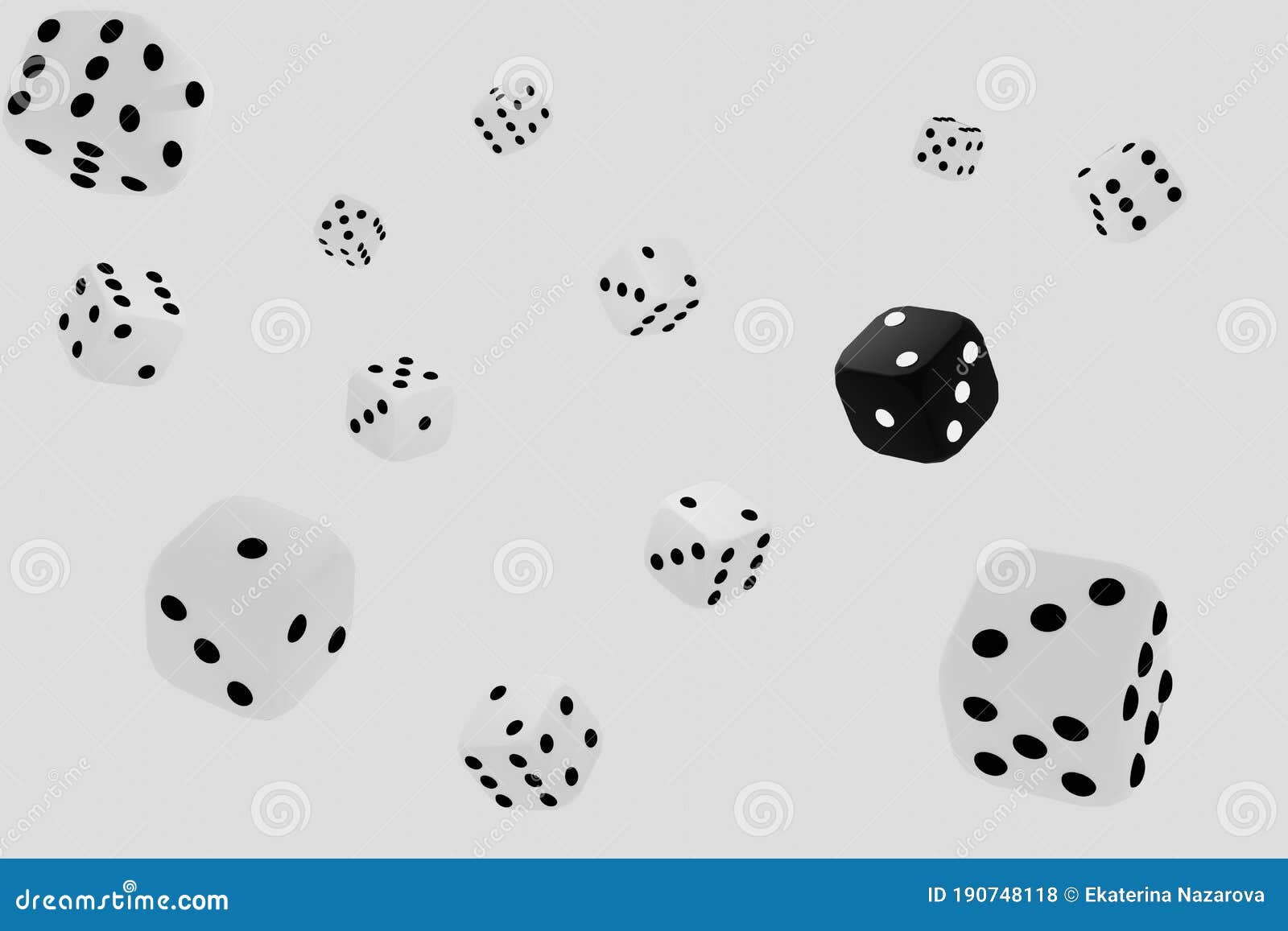 Flying Dice Royalty-Free Stock Image | CartoonDealer.com #3994108