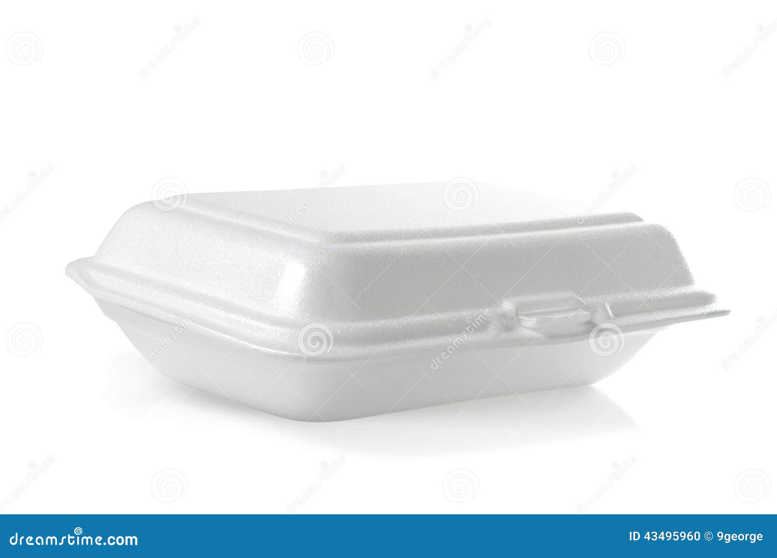 White Foam Box Isolated on White Use for Multipurpose: Clipping Path ...