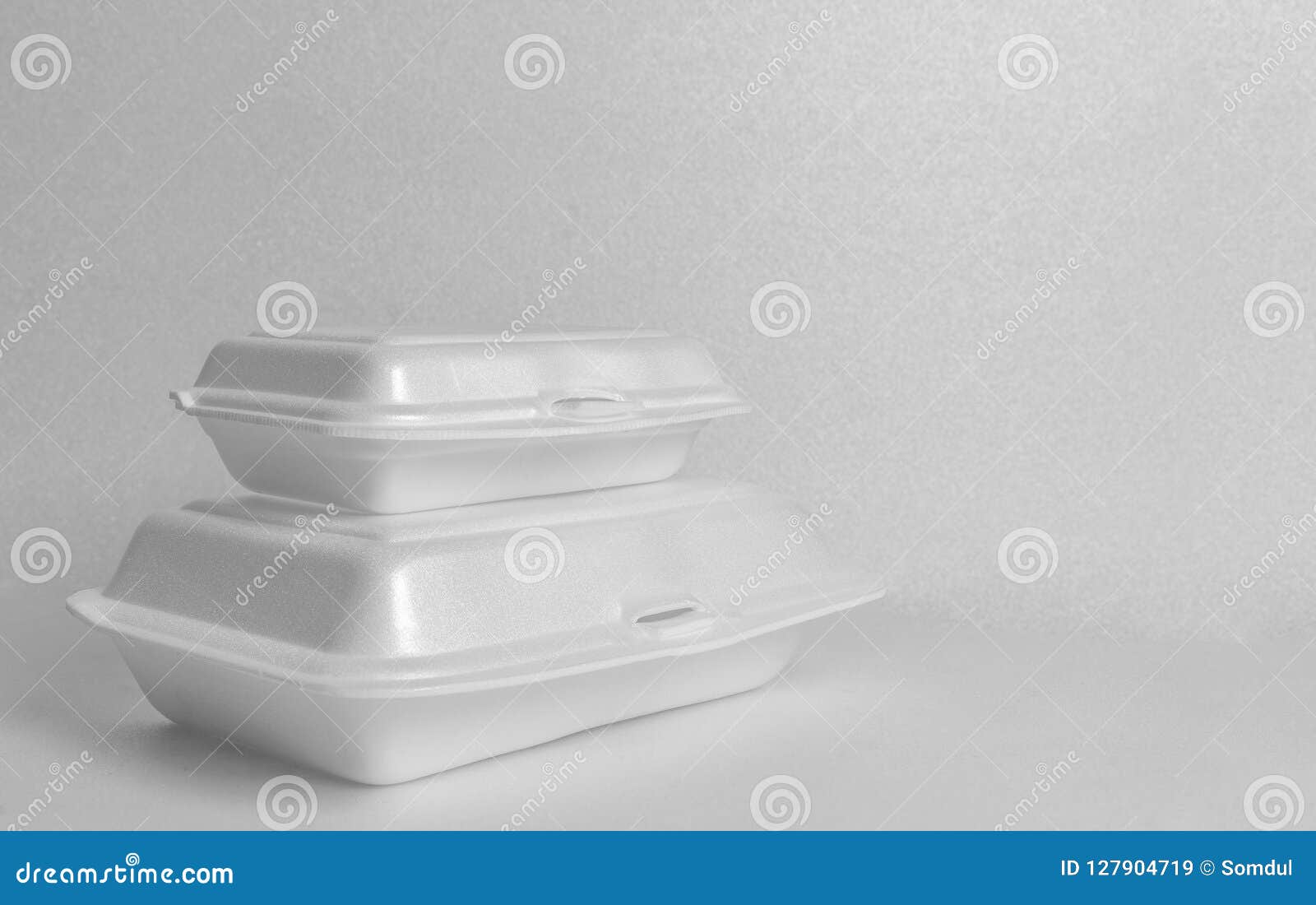 White foam food containers stock image. Image of containers - 127904719