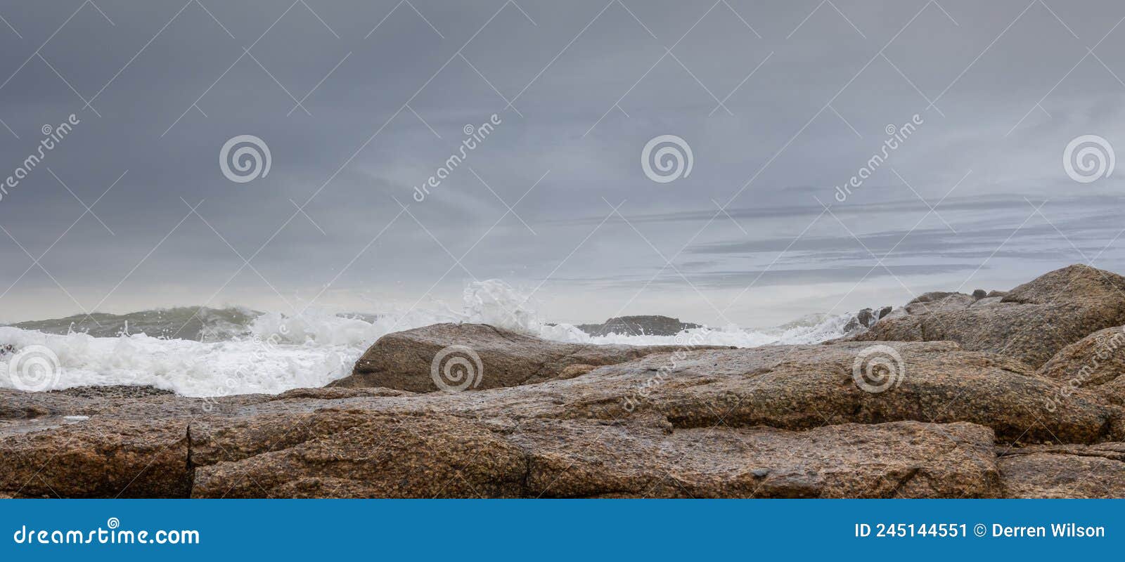White Foamy Water Splashing Over a Rock Stock Image - Image of waves ...